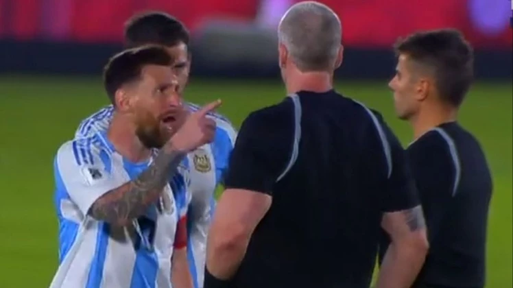 Lionel Messi, furioso con el árbitro brasileño Anderson Daronco: "Sos ...